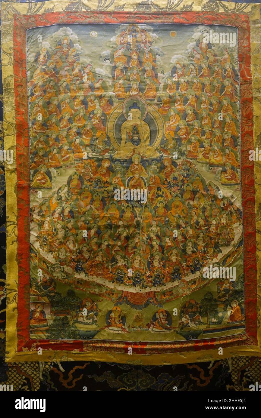Stages of the Path of Enlightenment, Tibet, 1644-1911 AD Stock Photo ...