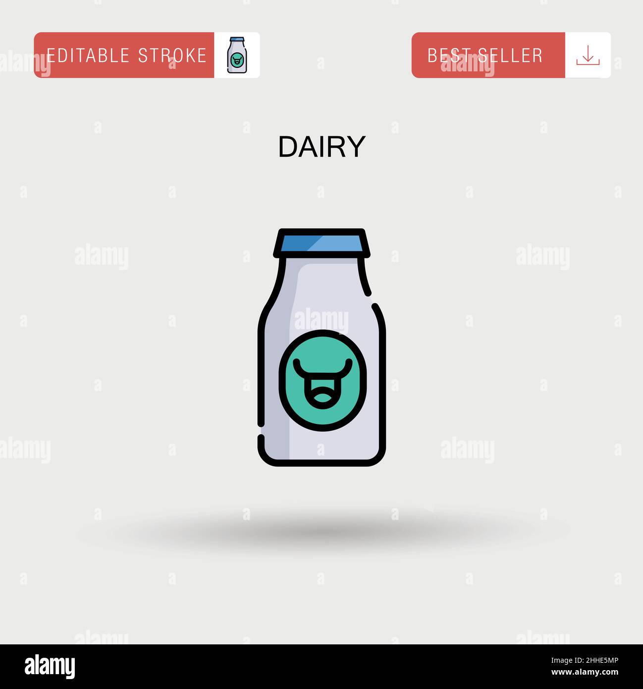 Dairy farm life Stock Vector Images - Alamy