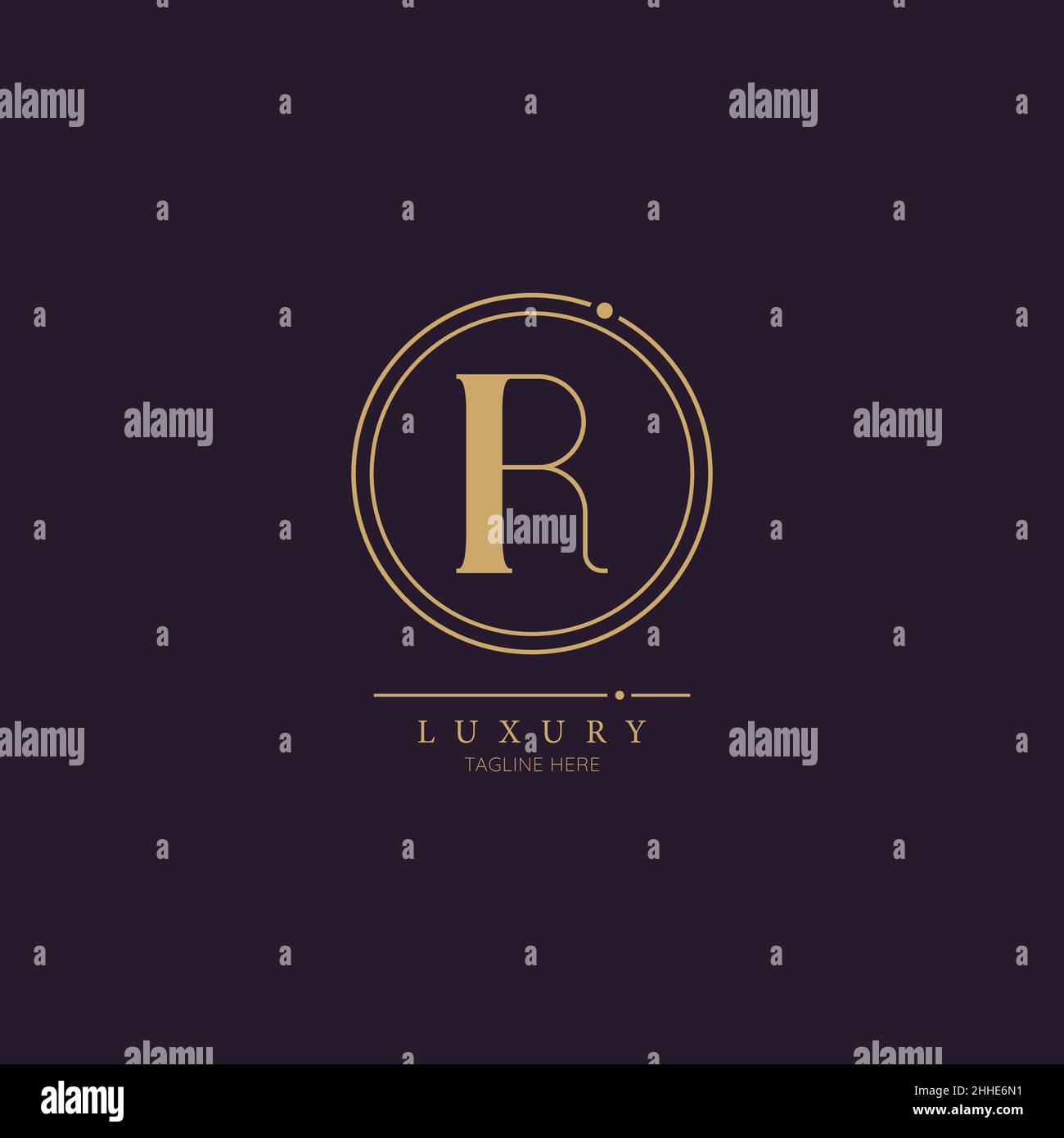 Luxury initial letter R Business Logo Design Alphabet Icon Vector ...