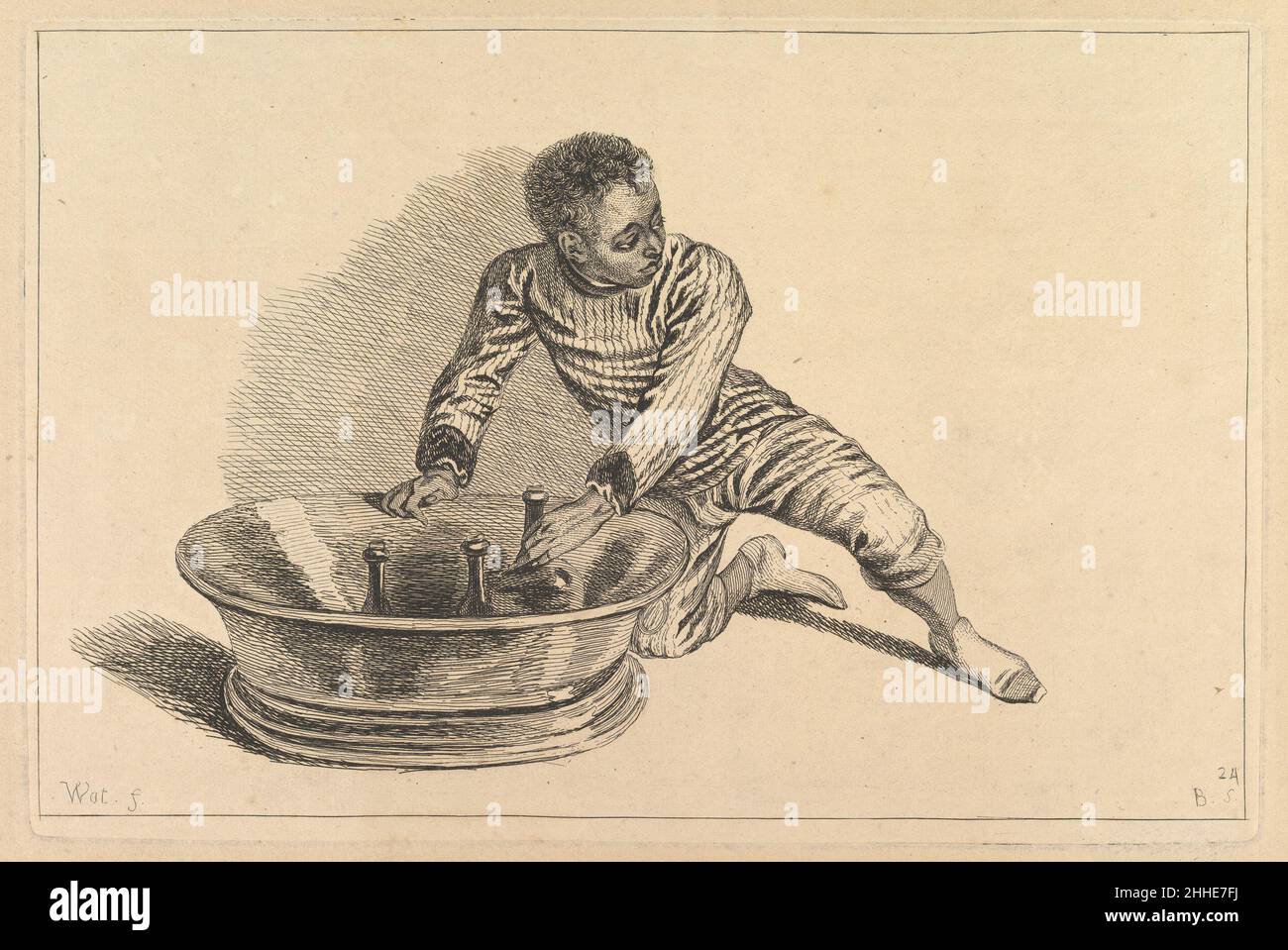 Black African Removing Bottles From a Cooler 18th century François ...