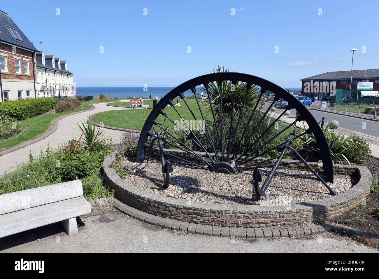 The seaside and former mining town of Seaham in County Durham in the ...