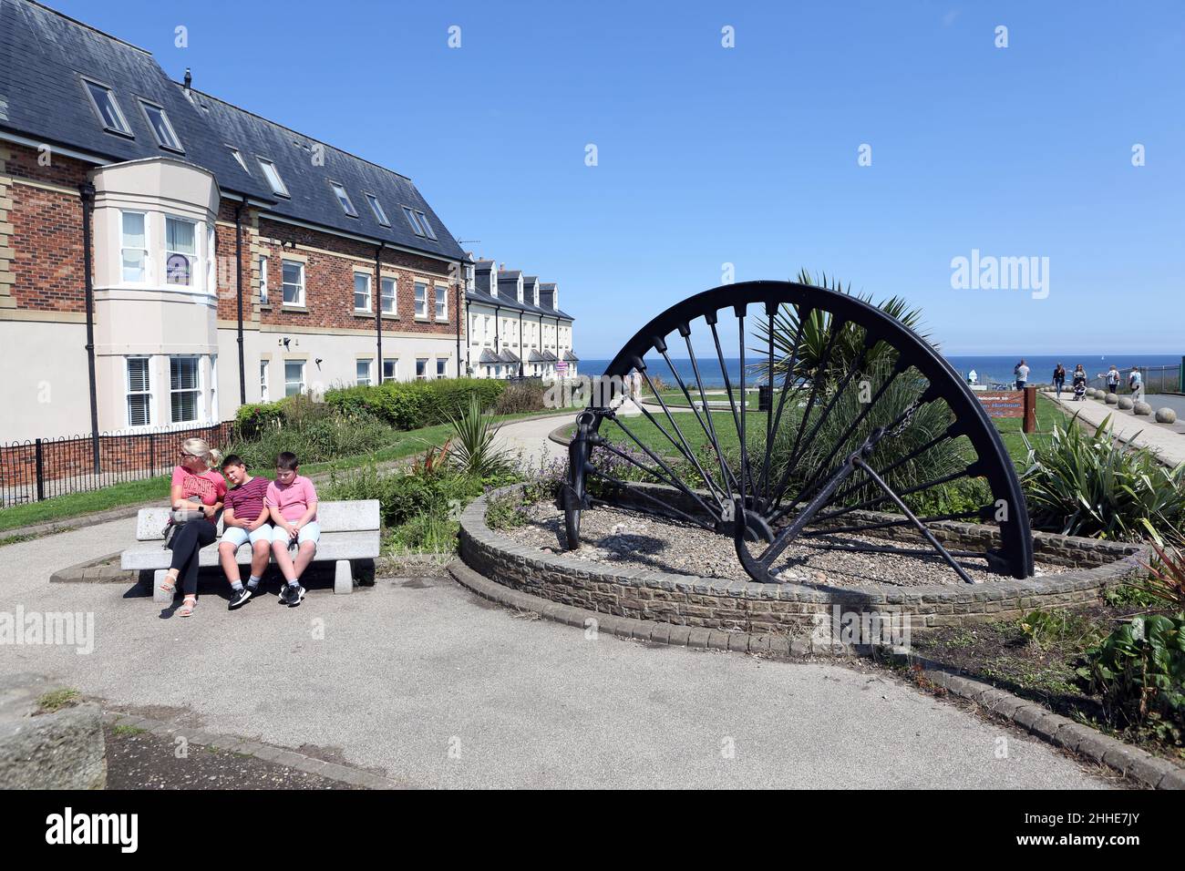 The seaside and former mining town of Seaham in County Durham in the ...