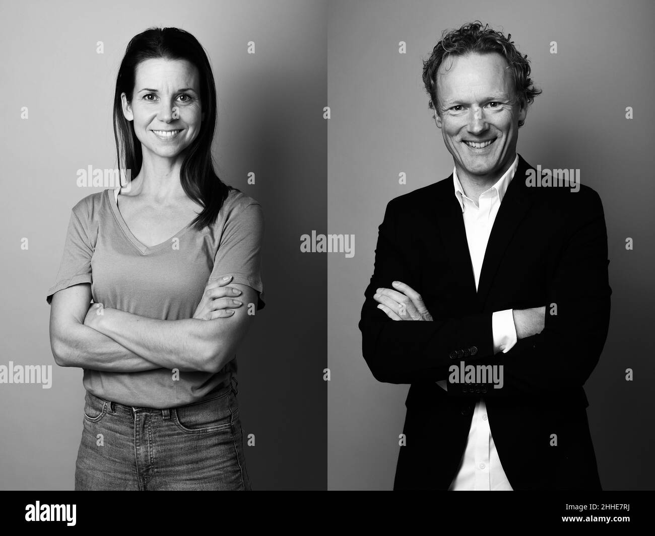 Group of people in a collage Stock Photo - Alamy