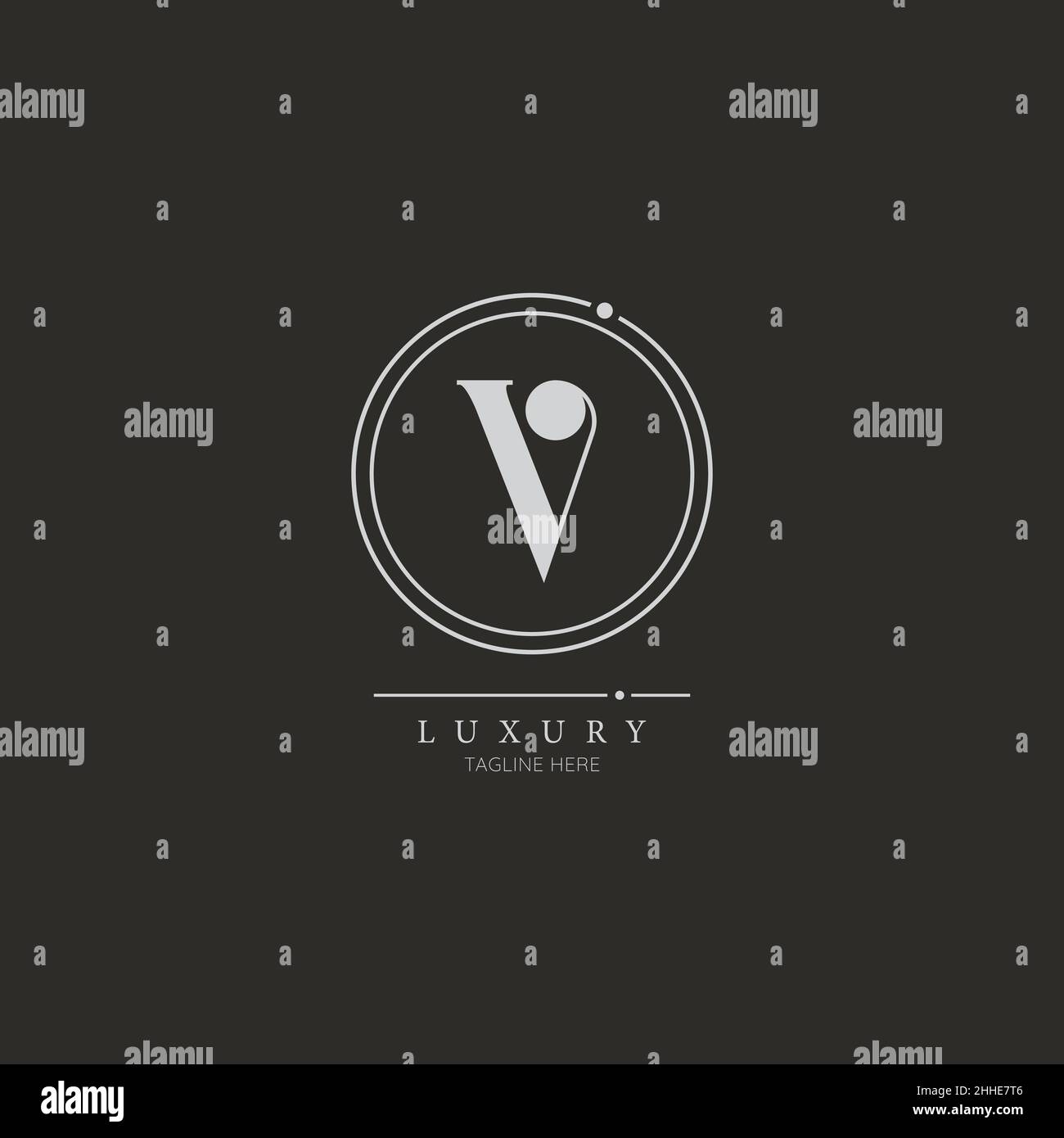 Luxury initial letter V Business Logo Design Alphabet Icon Vector ...