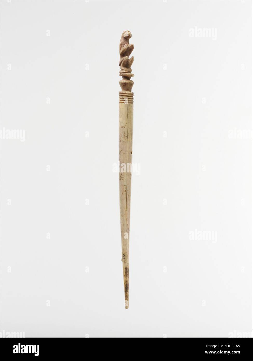 Ivory hairpin ca. 1st century A.D. Roman The head of the pin is ...