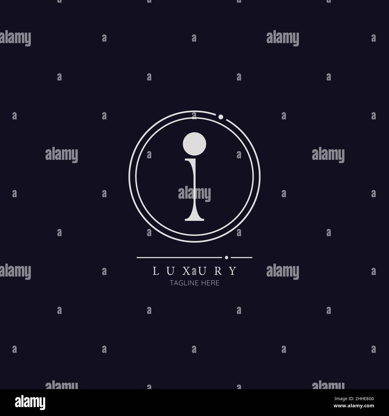 Unique modern I Letter Business Logo Design Alphabet Icon Vector Symbol ...