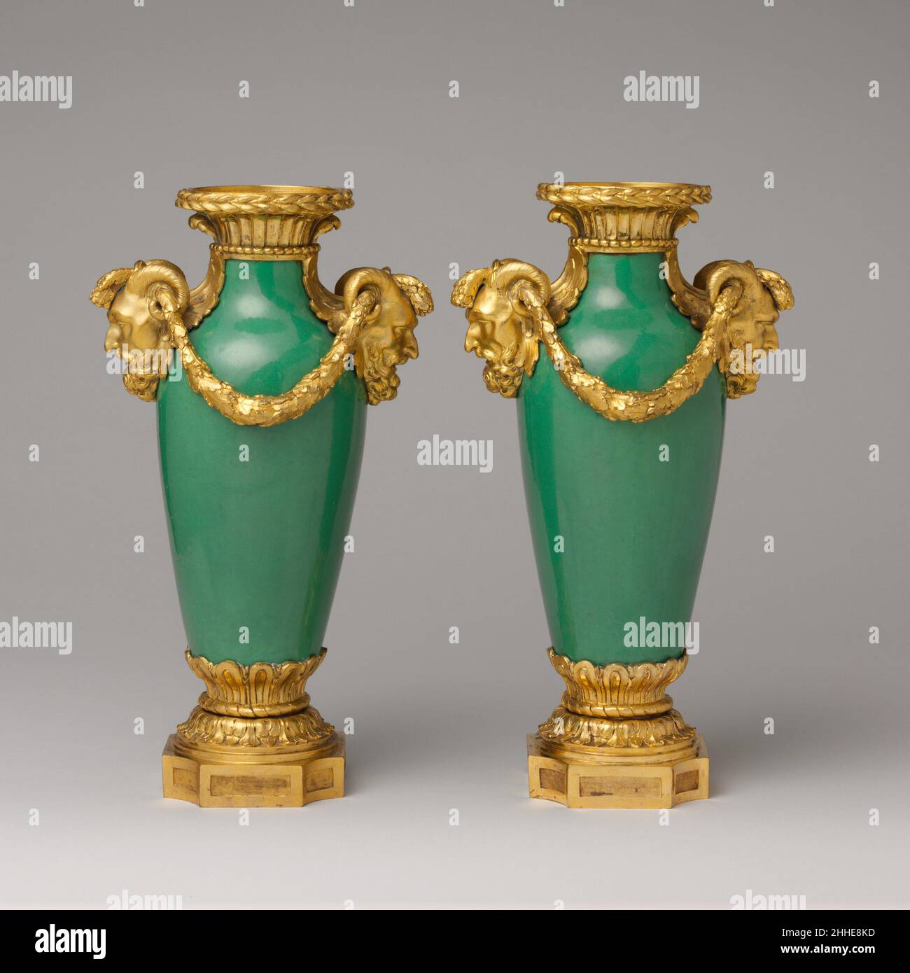 Pair of mounted vases (vase à monter) ca. 1765–70 Sèvres Manufactory ...