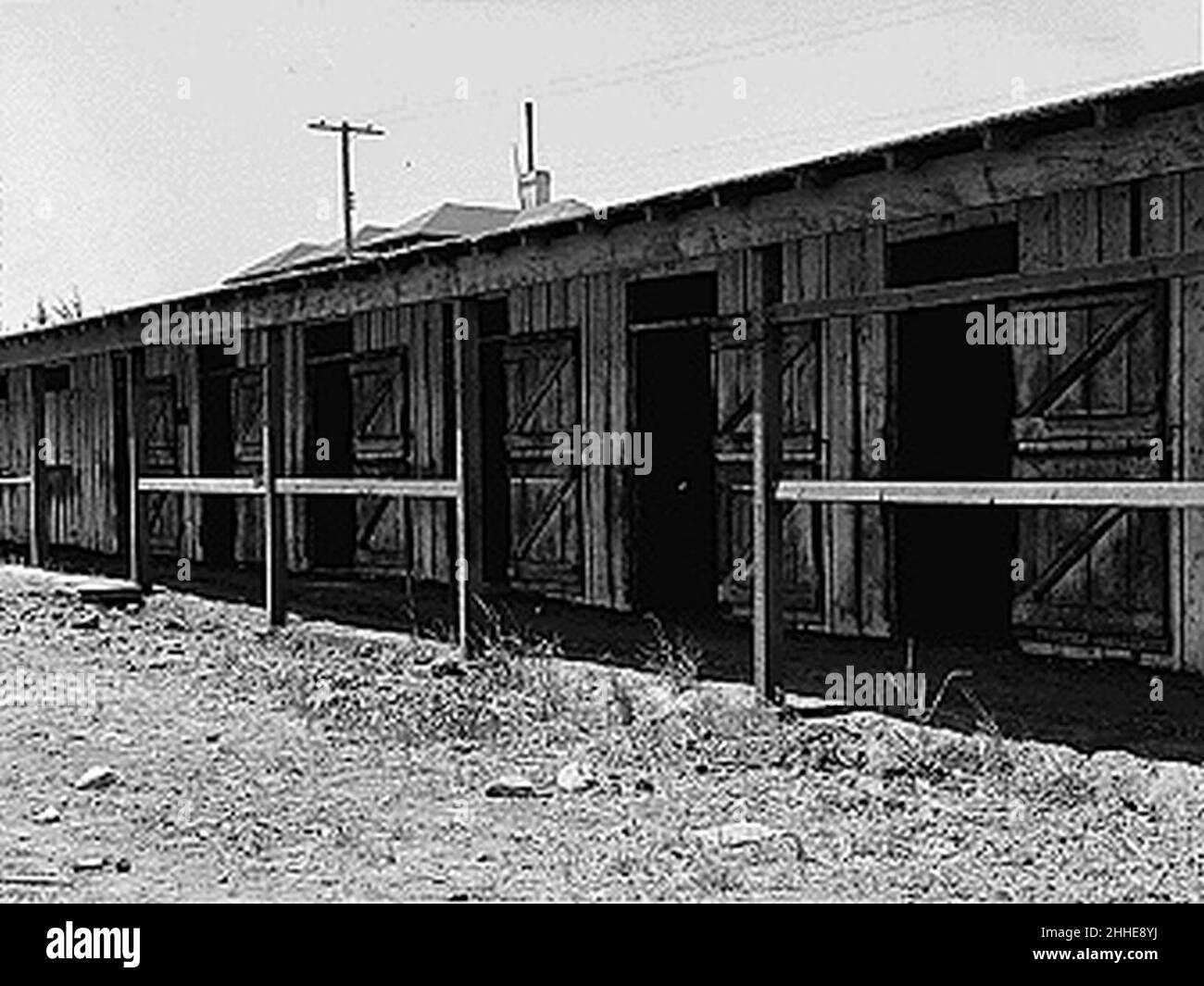 Stalls at Tanforan Stock Photo - Alamy