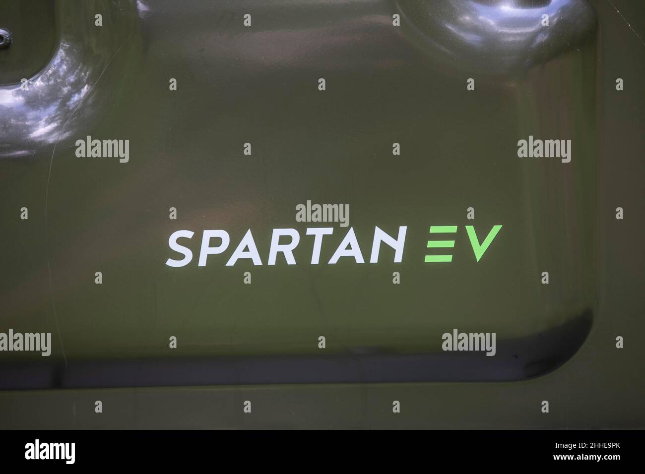 Russian built 4x4 MWM Spartan EV on a test drive at Collyweston Great ...
