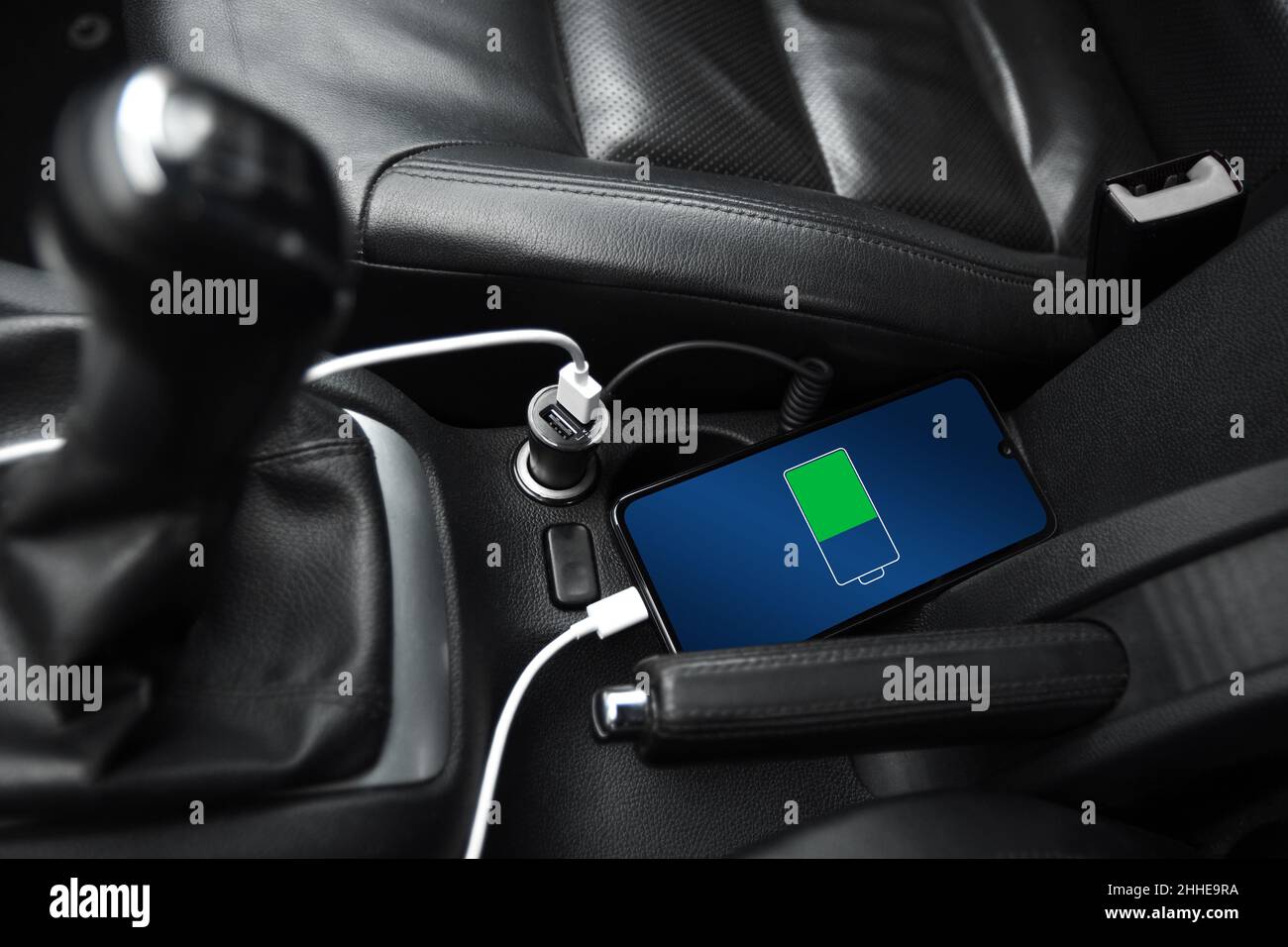 Mobile phone ,smartphone, cellphone is charged ,charge battery with usb ...