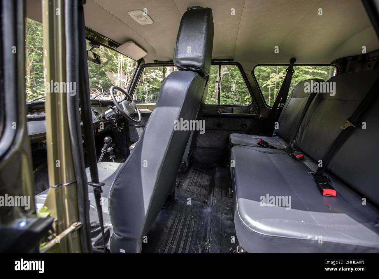 Russian built 4x4 MWM Spartan EV on a test drive at Collyweston Great ...