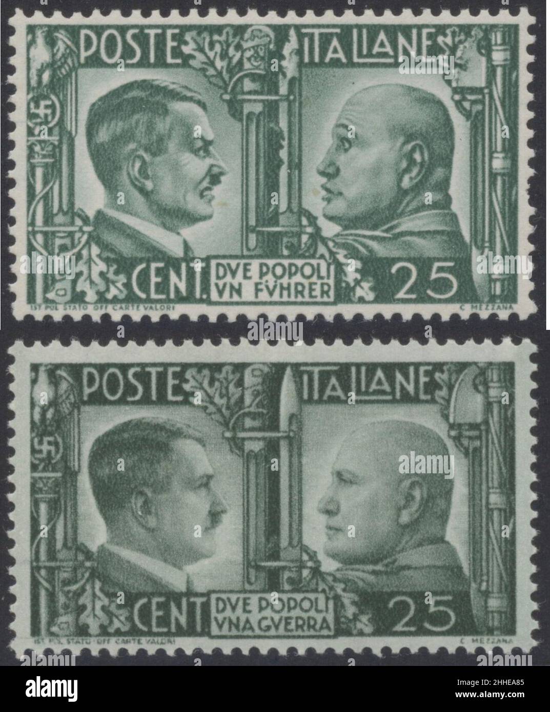 Stamp Forgery Italy Mi 625 Stock Photo - Alamy