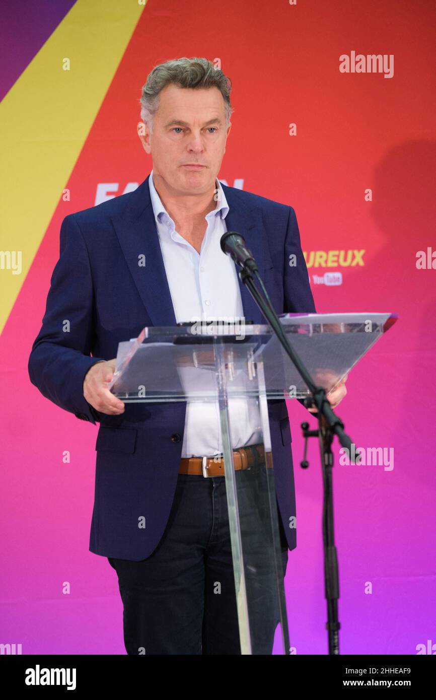 Presidential candidate of French communist party (PCF) Fabien Roussel ...
