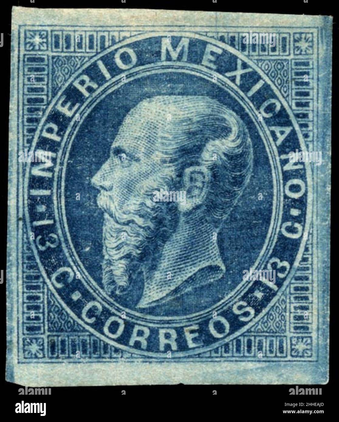 Stamp Mexico 1866 13c engr Stock Photo - Alamy