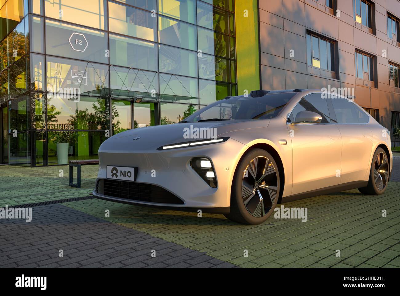NIO ET7: electric sedan with a range of up to 1000 km Stock Photo - Alamy