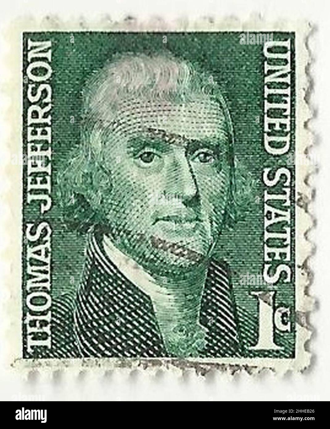 Stamp of Thomas Jefferson Stock Photo - Alamy