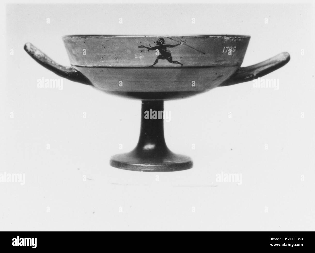 Terracotta kylix: lip-cup (drinking cup) ca. 550–525 B.C. Attributed to ...