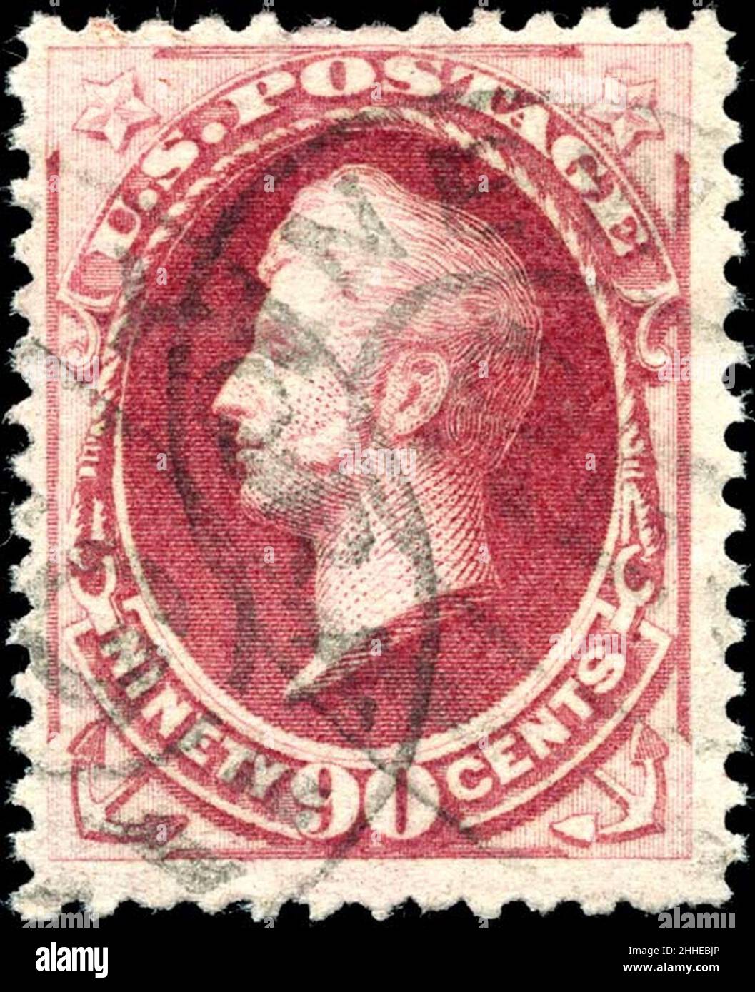 Stamp US 1879 90c Perry Stock Photo - Alamy