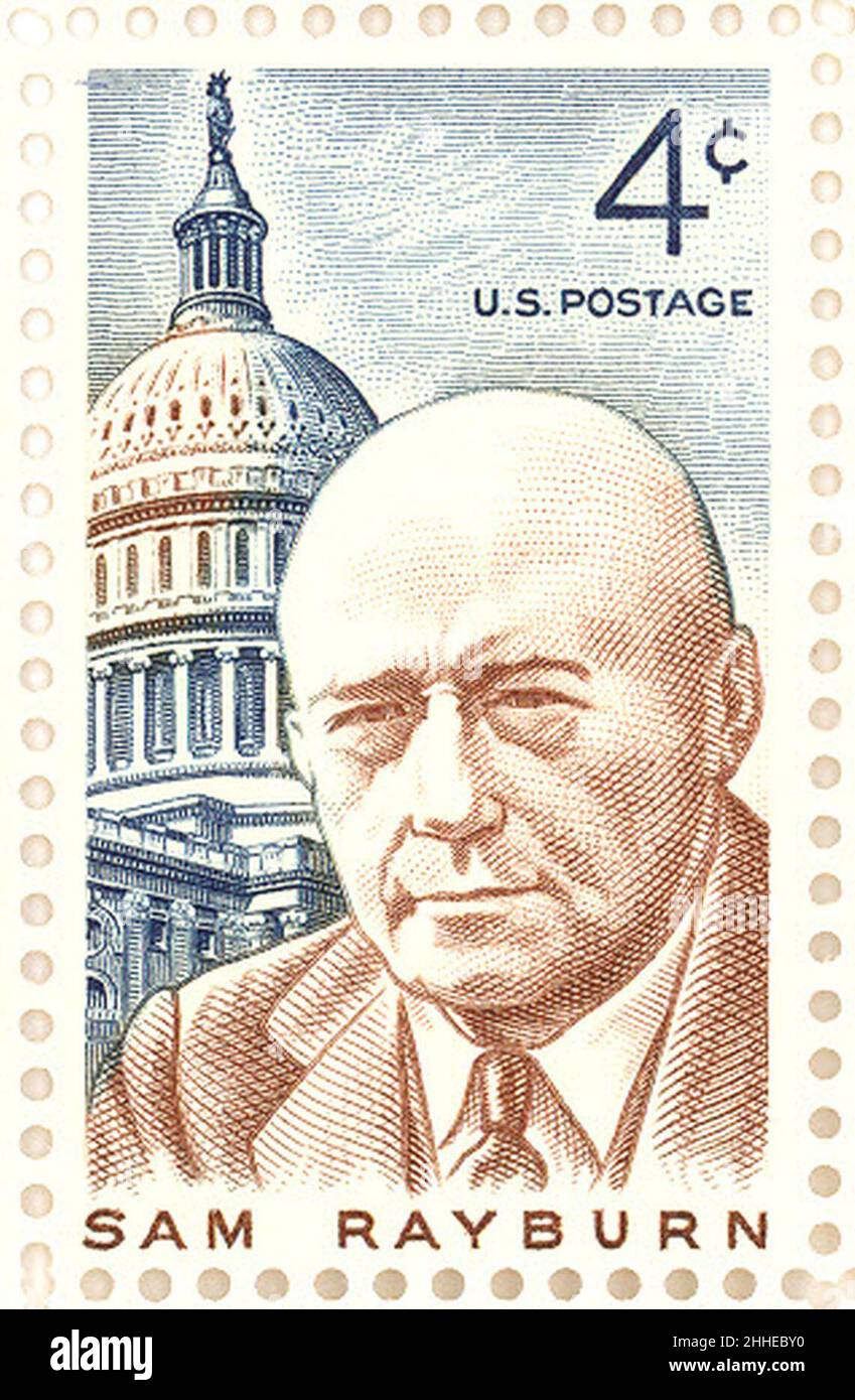 Stamp US 1962 4c Sam Rayburn Stock Photo - Alamy