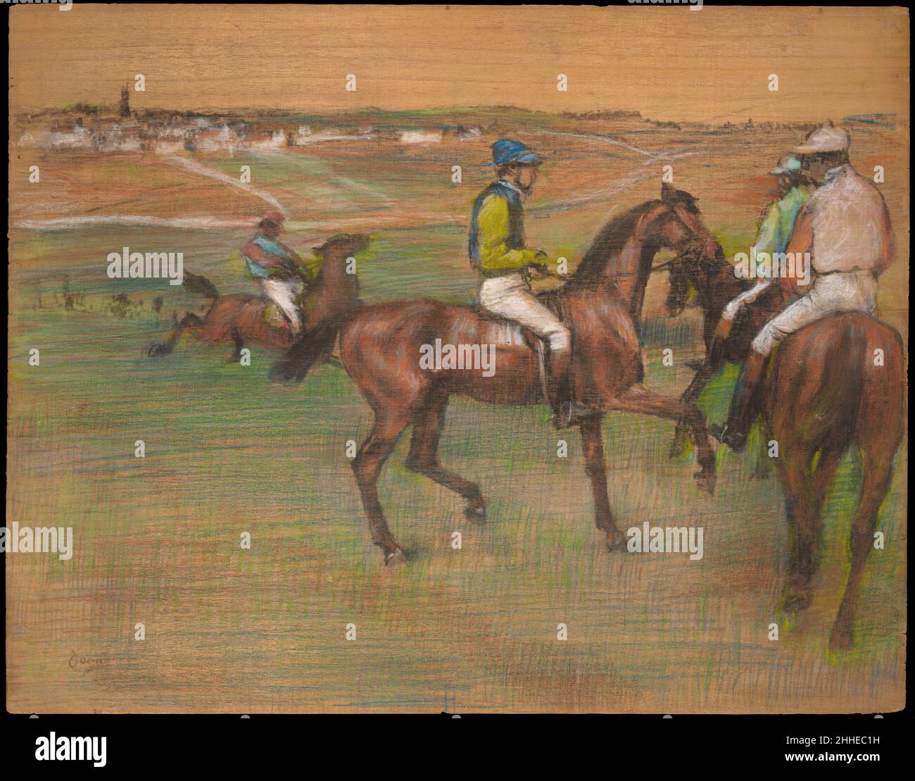 Race Horses ca. 1885–88 Edgar Degas French Degas undertook racing ...