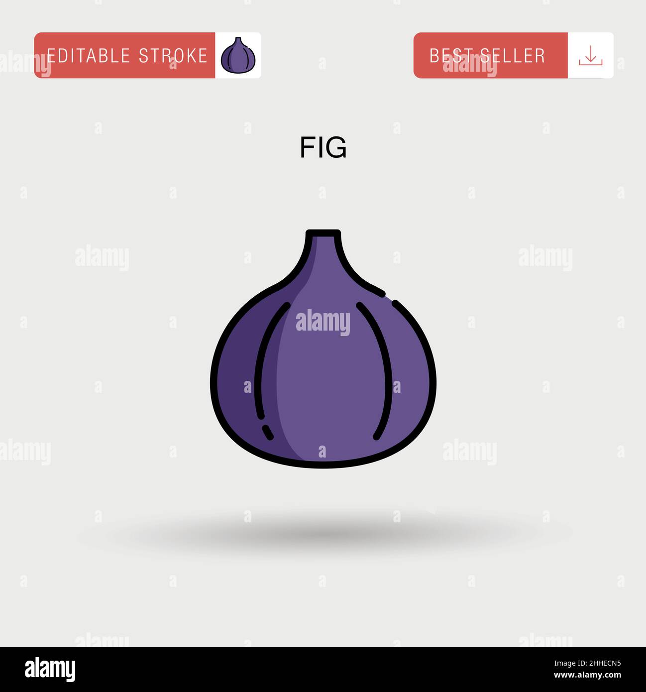 Fig Simple vector icon Stock Vector Image & Art - Alamy