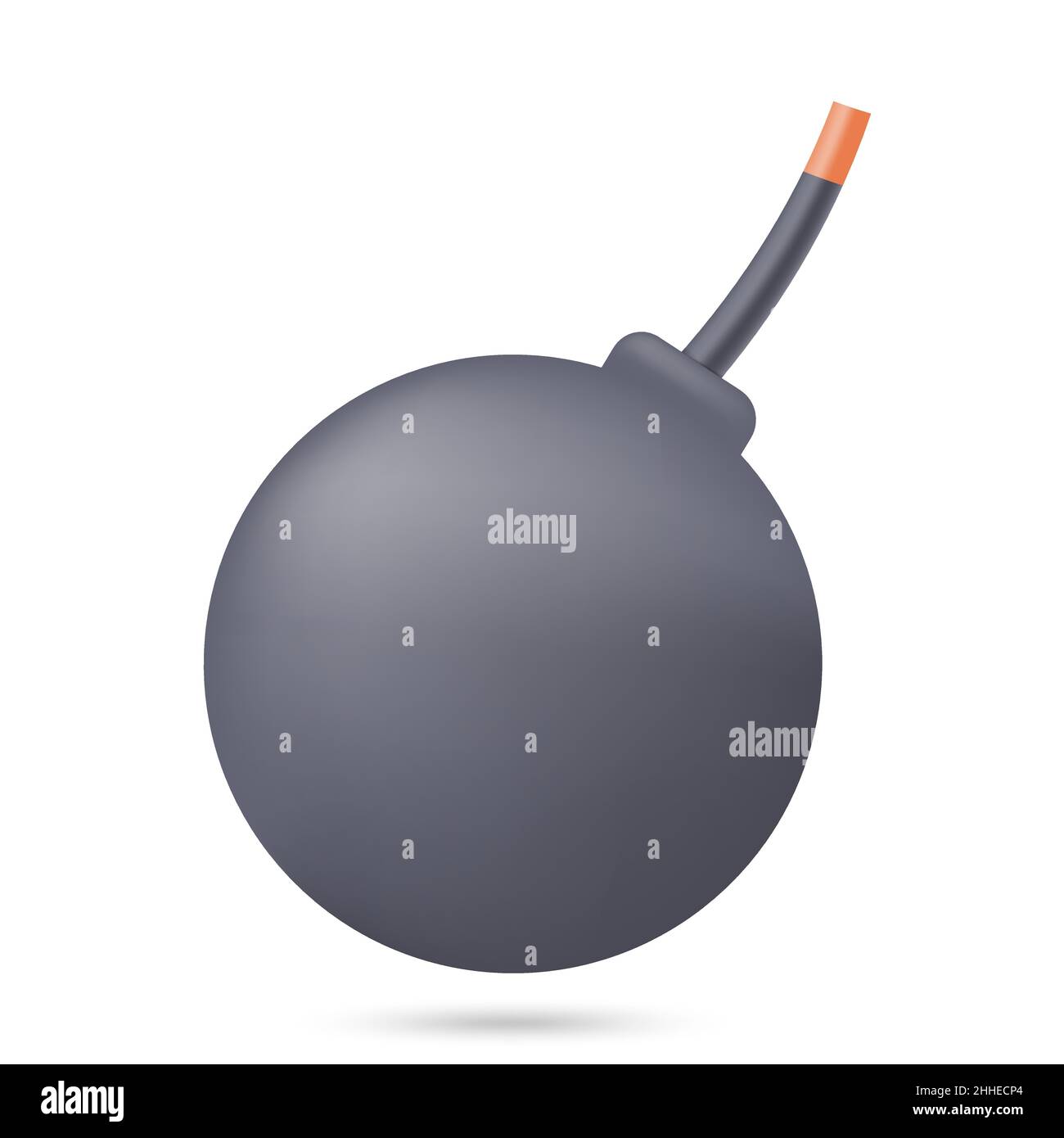 Gray spherical bomb icon Stock Vector Image & Art - Alamy