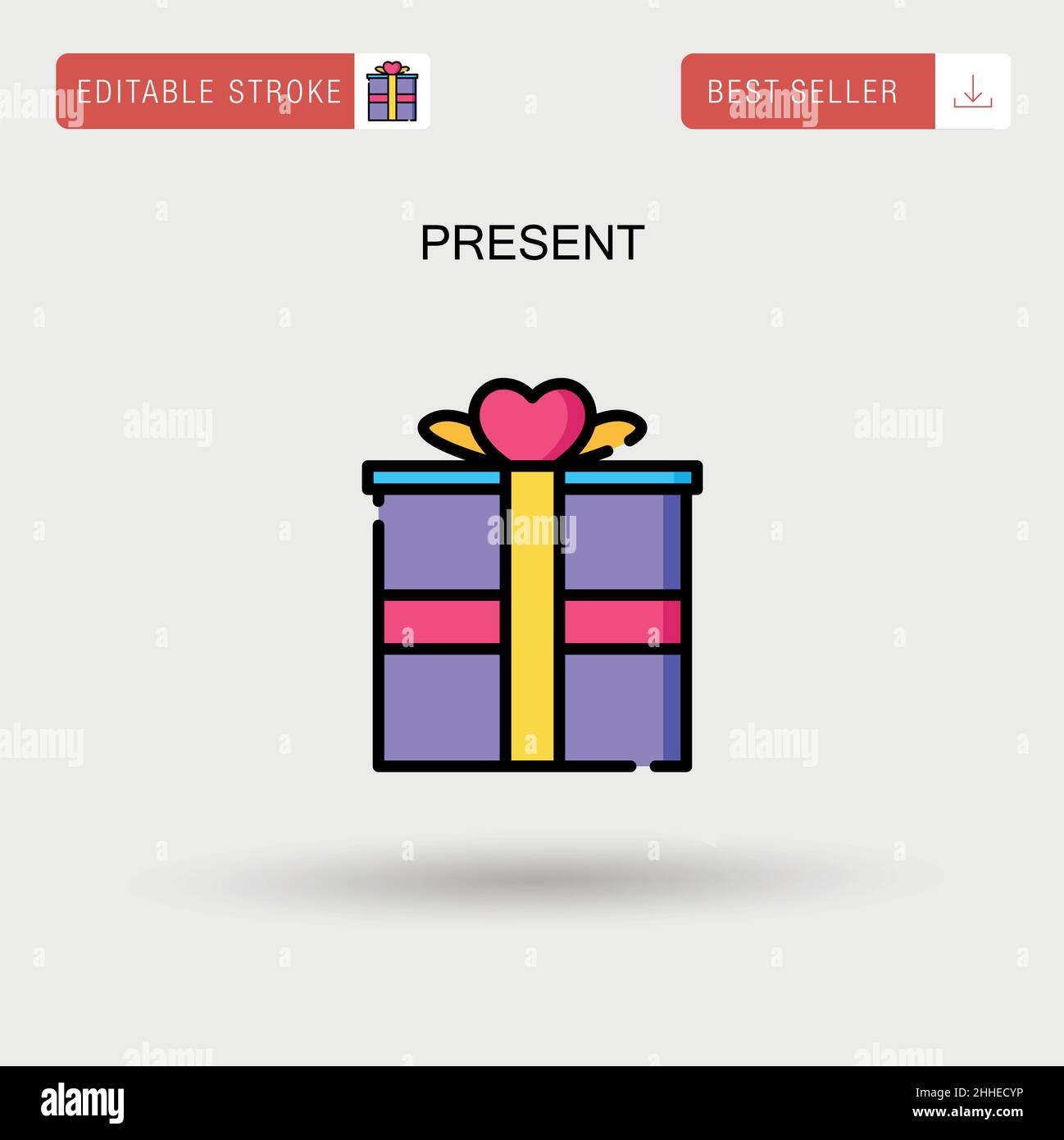Present Simple vector icon Stock Vector Image & Art - Alamy