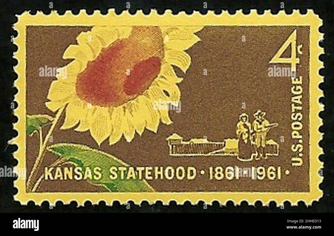 Kansas stamp hi-res stock photography and images - Alamy