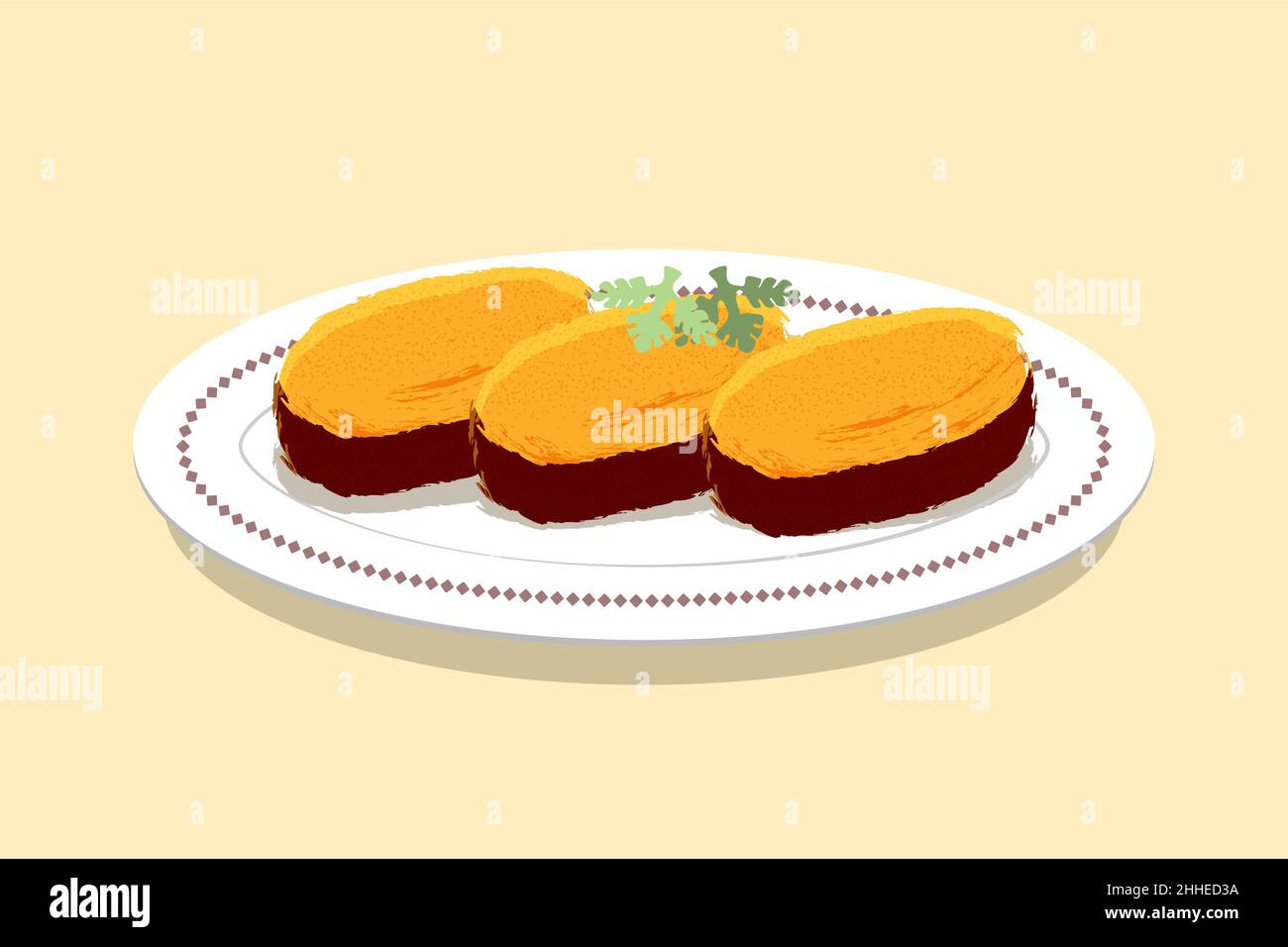 Hand drawn croquetas illustration Vector illustration Stock Vector ...