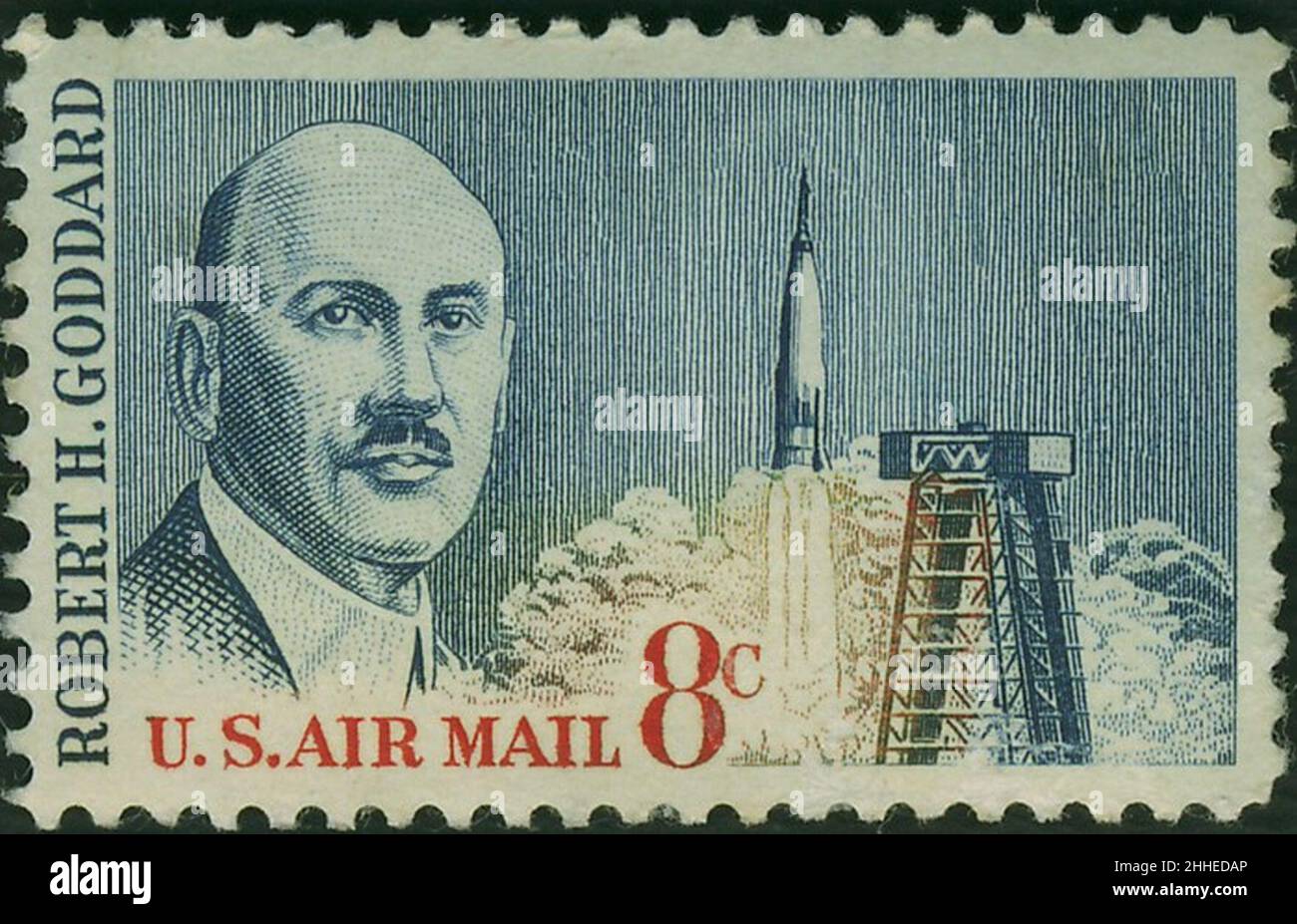 Stamp-robert h goddard Stock Photo - Alamy