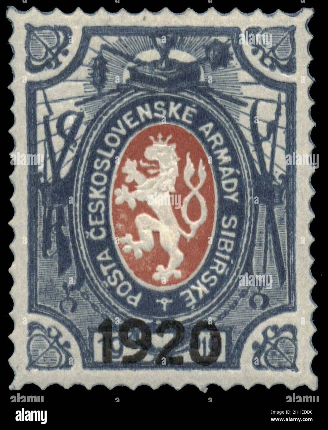 Stamps of Czechoslovak legion1920 Stock Photo - Alamy
