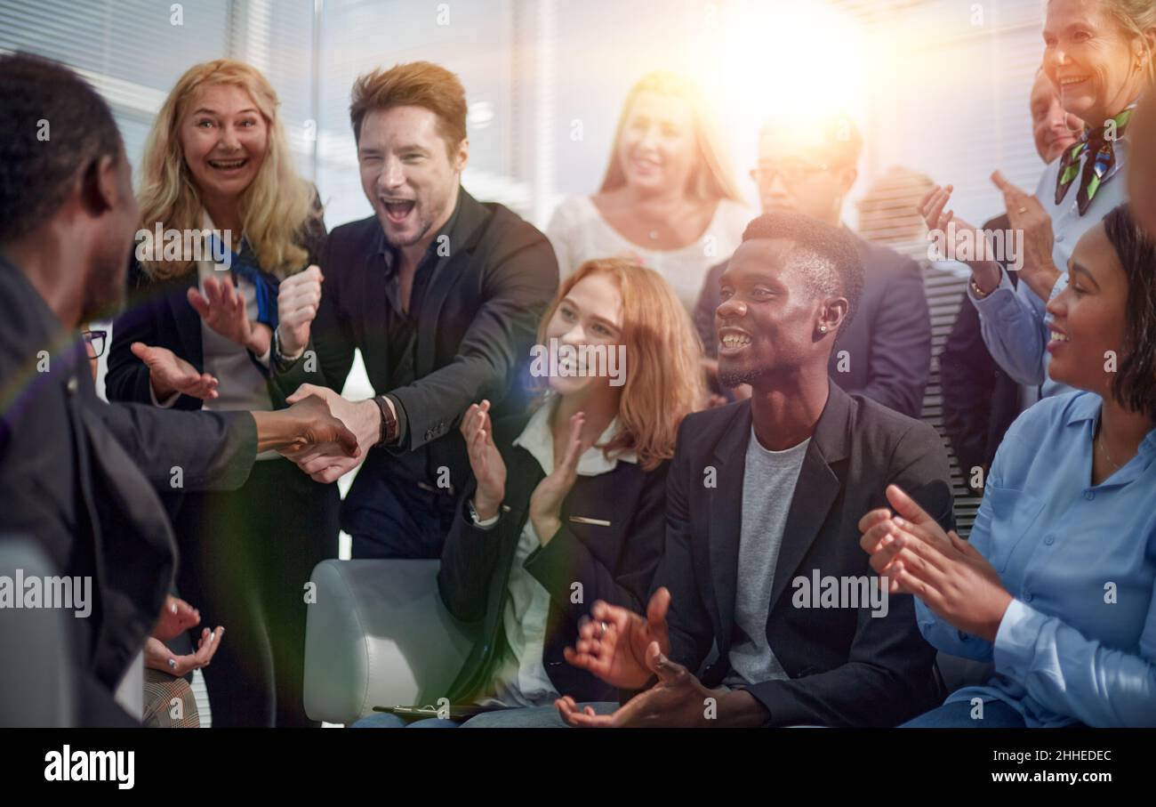 Black people welcoming each other hi-res stock photography and images ...