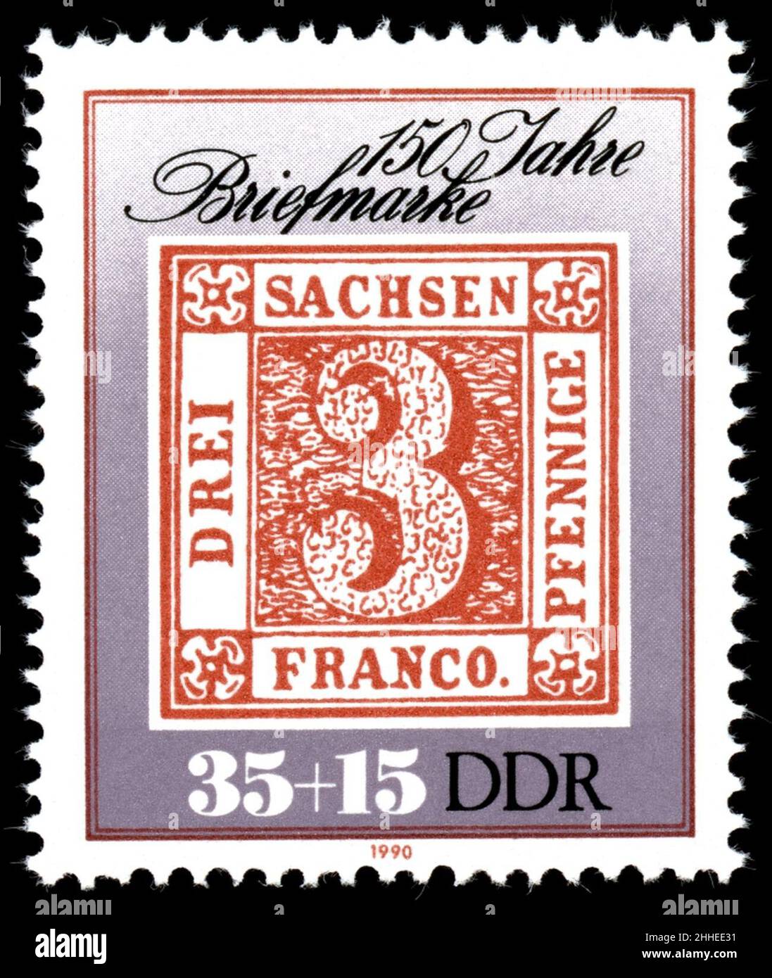 Stamps of Germany (DDR) 1990, MiNr 3330 Stock Photo - Alamy