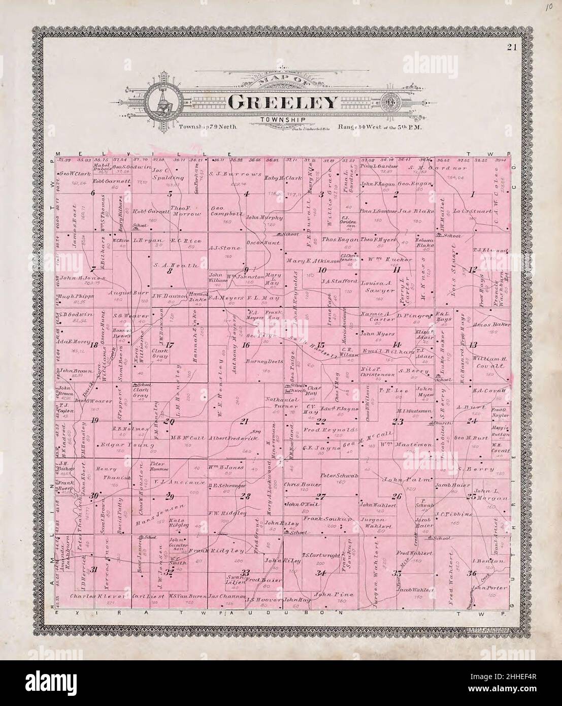 Standard atlas of Audubon County, Iowa - including a plat book of the ...