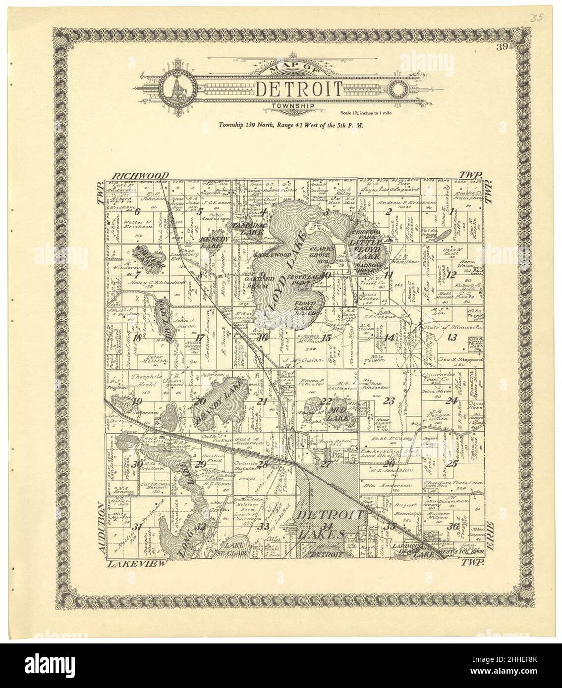 Standard atlas of Becker County, Minnesota - including a plat book of ...