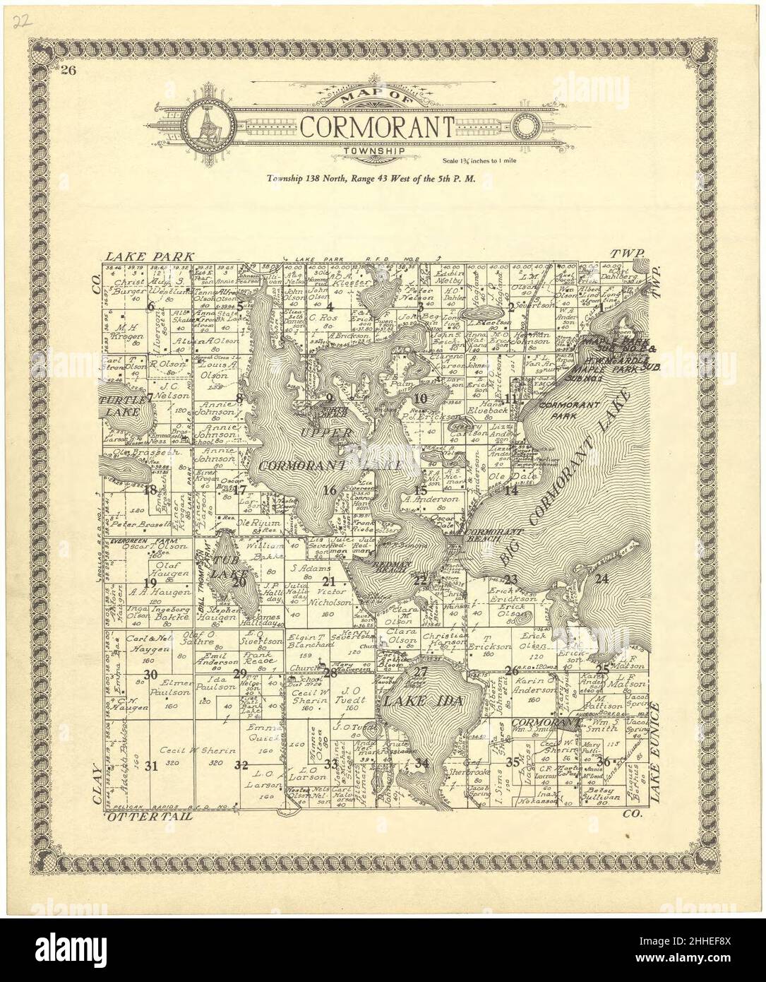 Standard atlas of Becker County, Minnesota - including a plat book of ...