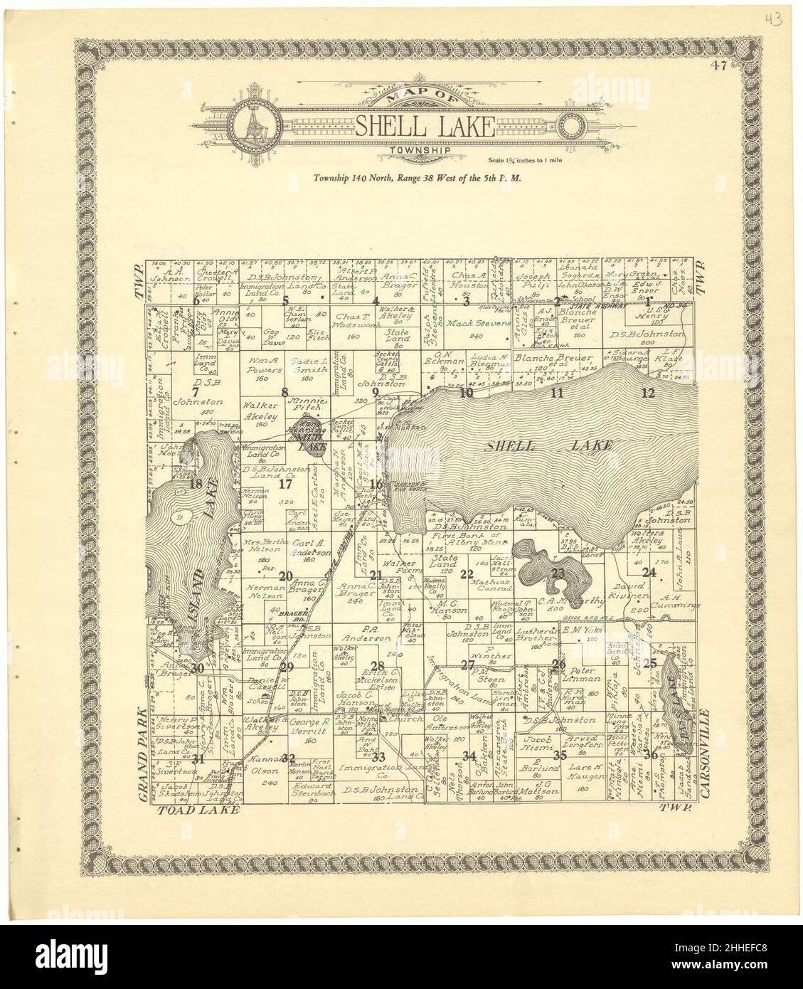 Standard atlas of Becker County, Minnesota - including a plat book of ...