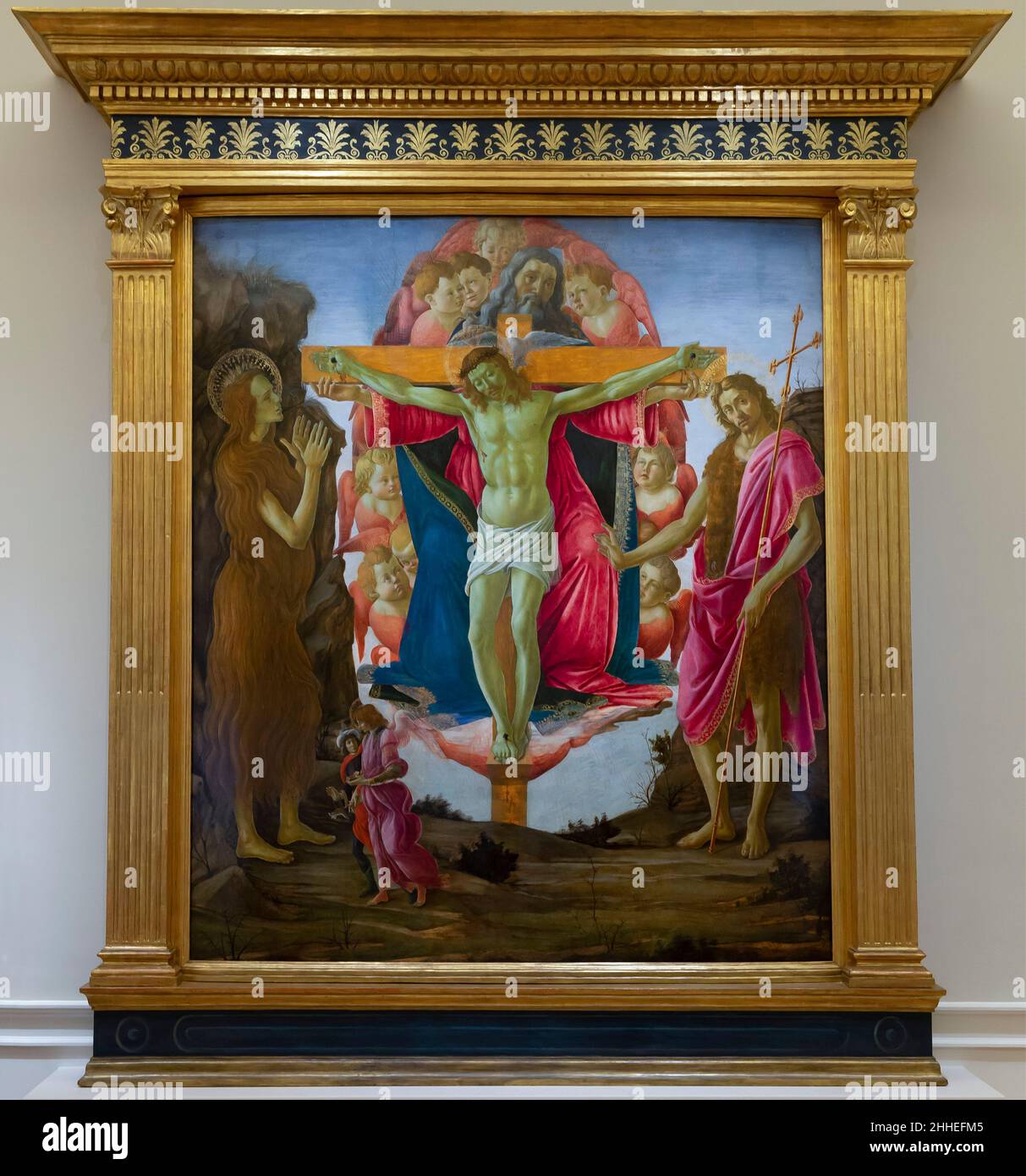 The Trinity with Saints Mary Magdalen and John the Baptist, Sandro ...