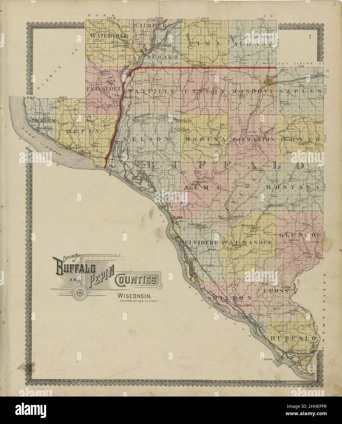 Standard atlas of Buffalo and Pepin counties, Wisconsin - including a ...