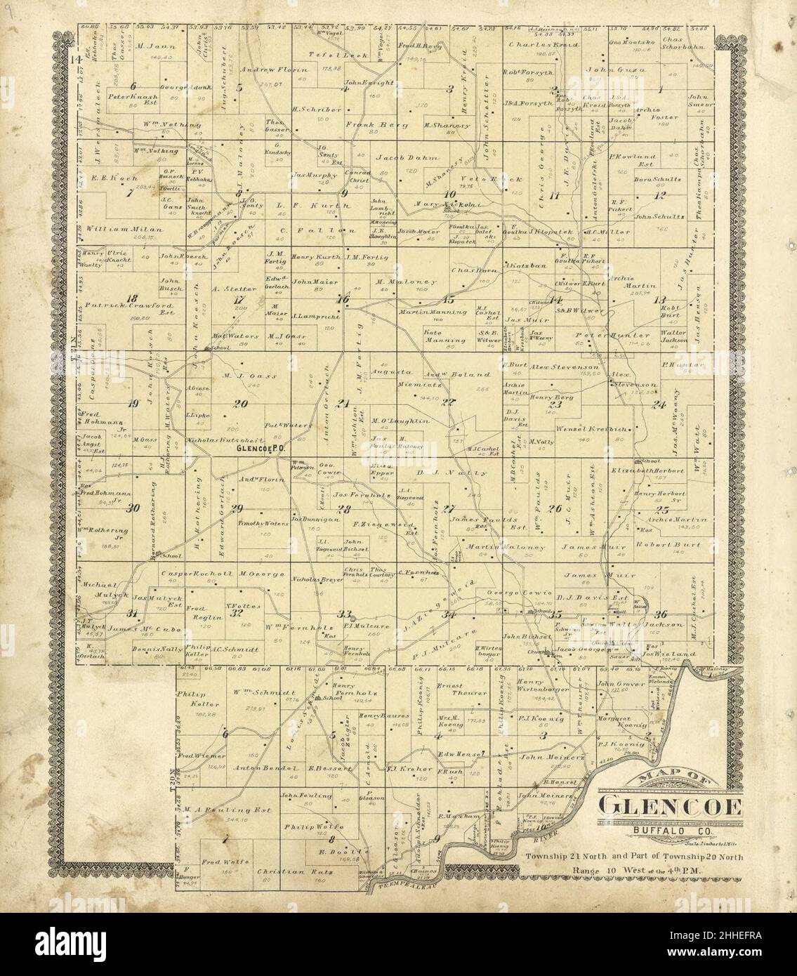 Map of pepin hi-res stock photography and images - Alamy