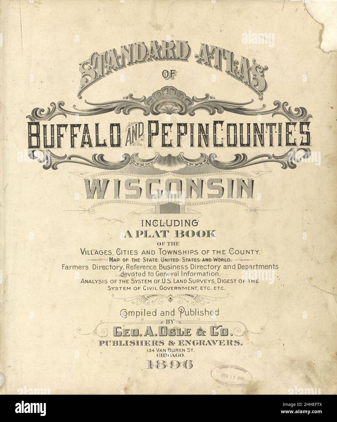 Standard atlas of Buffalo and Pepin counties, Wisconsin - including a ...