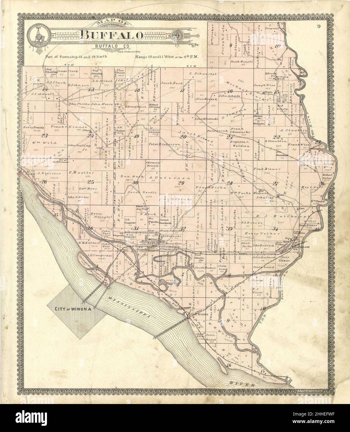 Standard atlas of Buffalo and Pepin counties, Wisconsin - including a ...