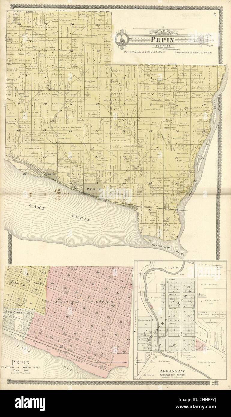 Standard atlas of Buffalo and Pepin counties, Wisconsin - including a ...