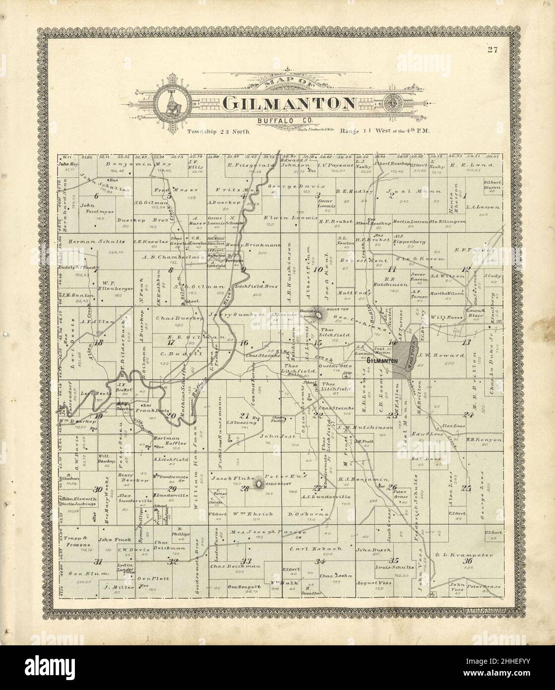 Standard atlas of Buffalo and Pepin counties, Wisconsin - including a ...
