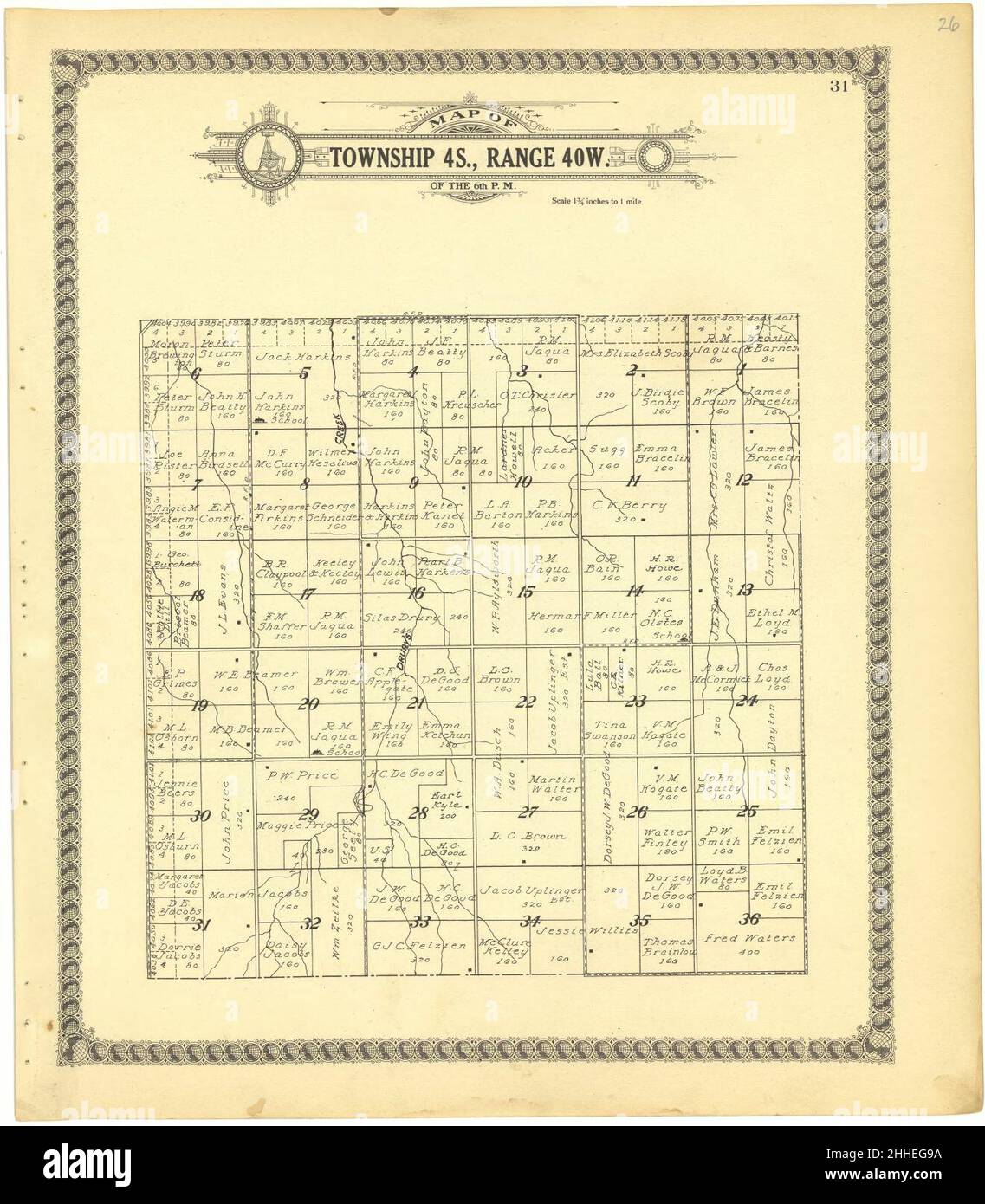 Cheyenne kansas map Cut Out Stock Images & Pictures - Alamy
