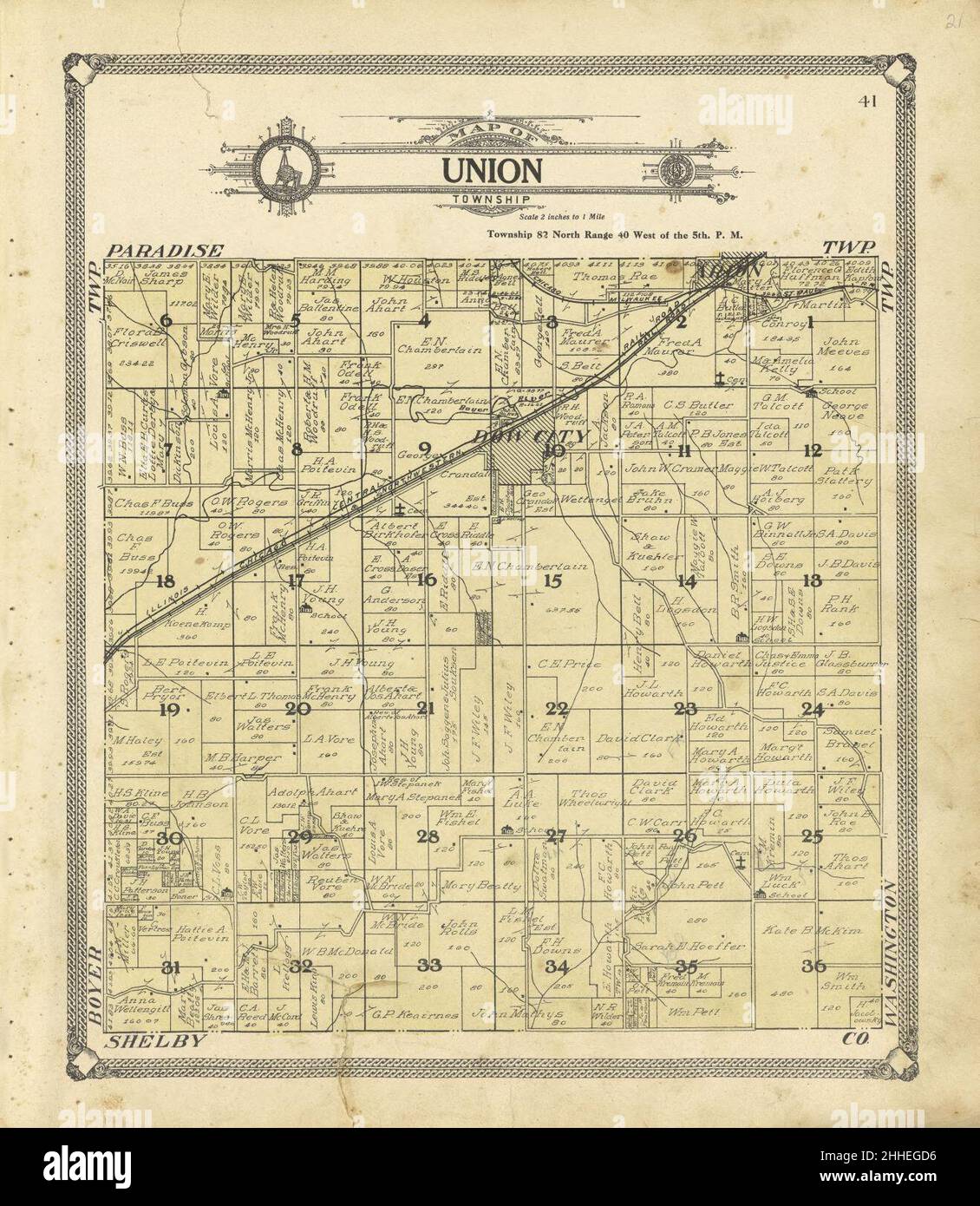 Standard atlas of Crawford County, Iowa - including a plat book of the ...