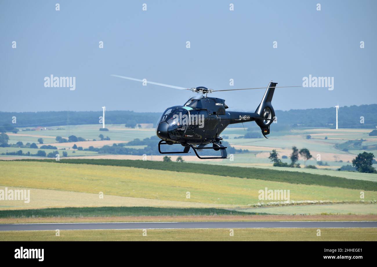 Helicopter Takes Off Stock Photo - Alamy