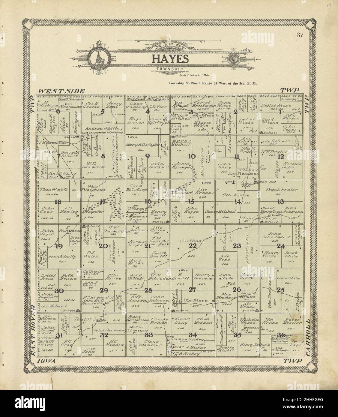 Standard atlas of Crawford County, Iowa - including a plat book of the villages, cities and ...