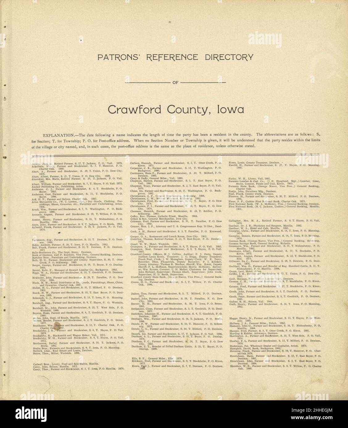 Standard atlas of Crawford County, Iowa - including a plat book of the ...