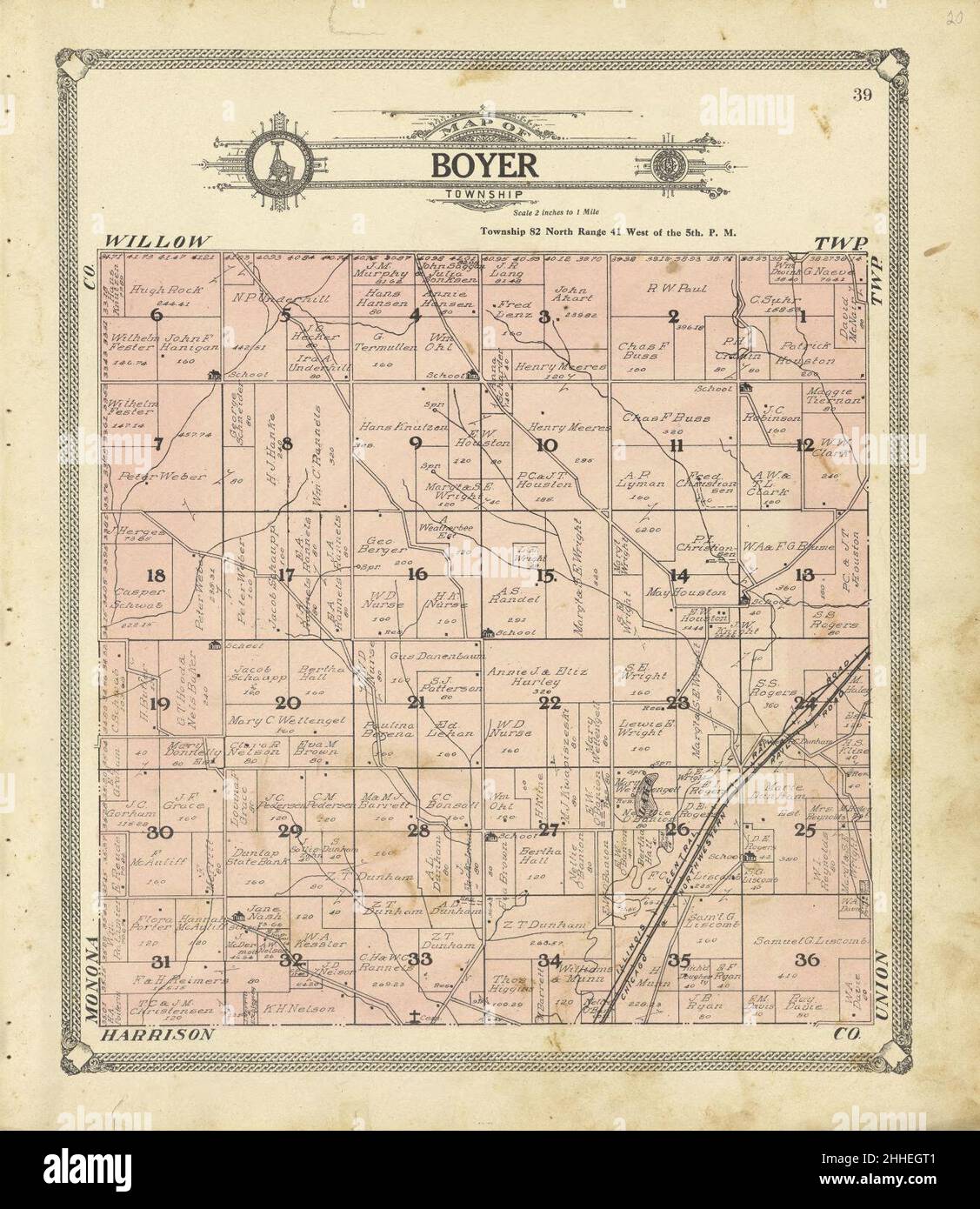 Standard atlas of Crawford County, Iowa - including a plat book of the ...